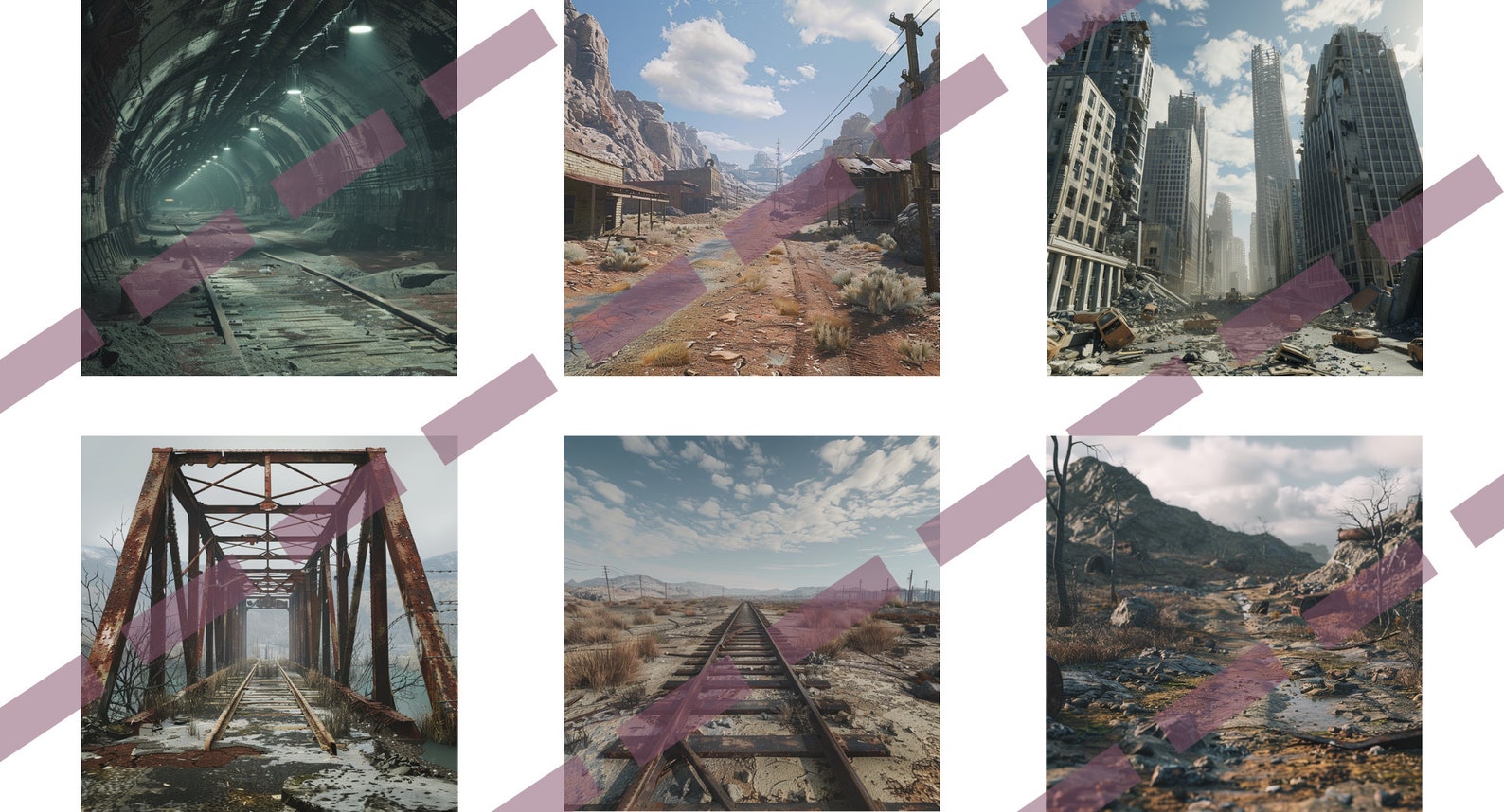 20 Post-apocalyptic Backdrops | 1:1 Ratio | Wasteland Backgrounds ...