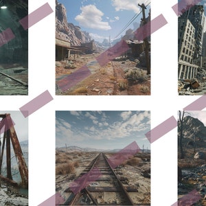20 Post-apocalyptic Backdrops | 1:1 Ratio | Wasteland Backgrounds ...