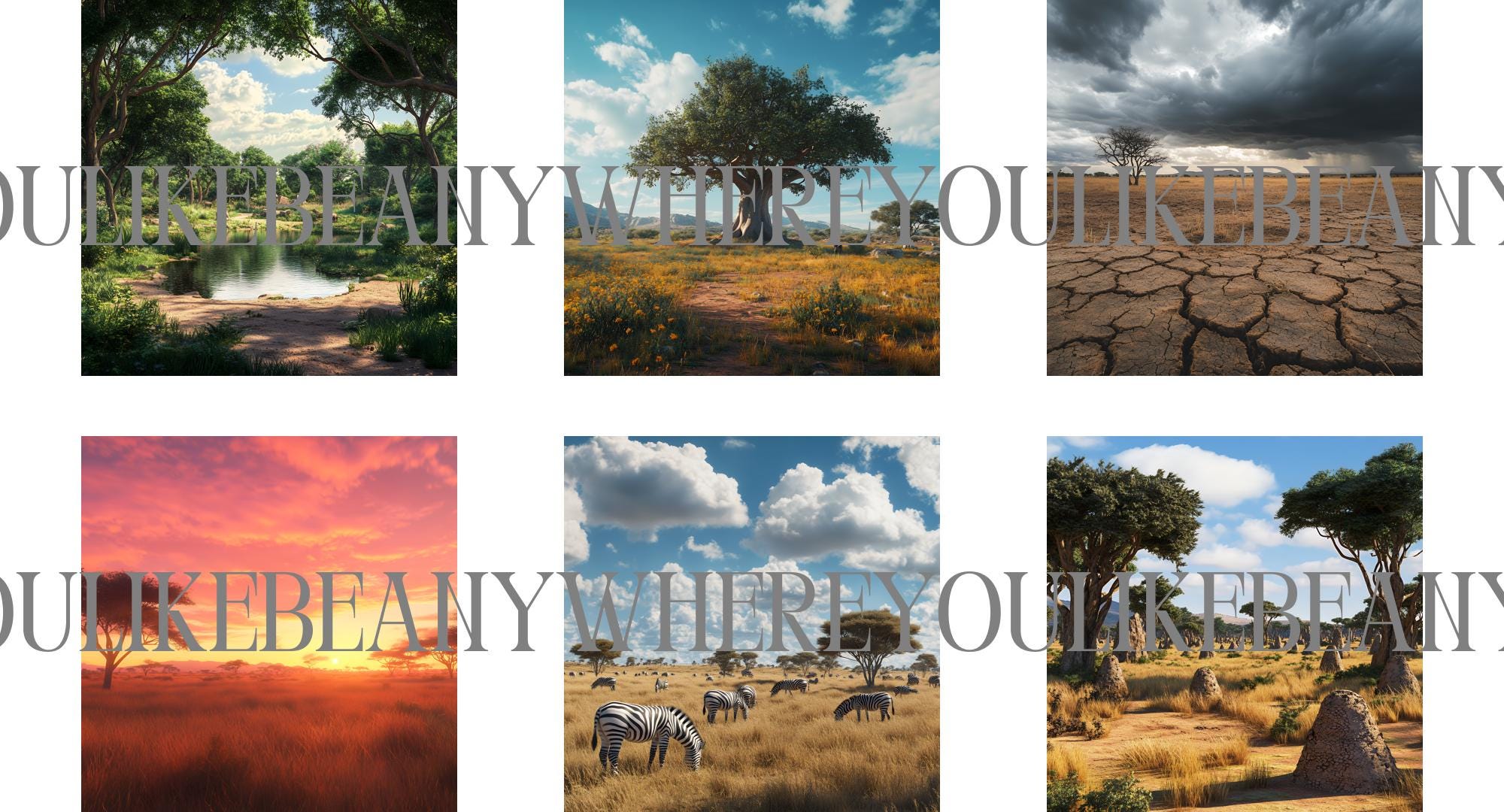 20 African Savannah Photography Backdrops: Whimsical Digital Overlays ...