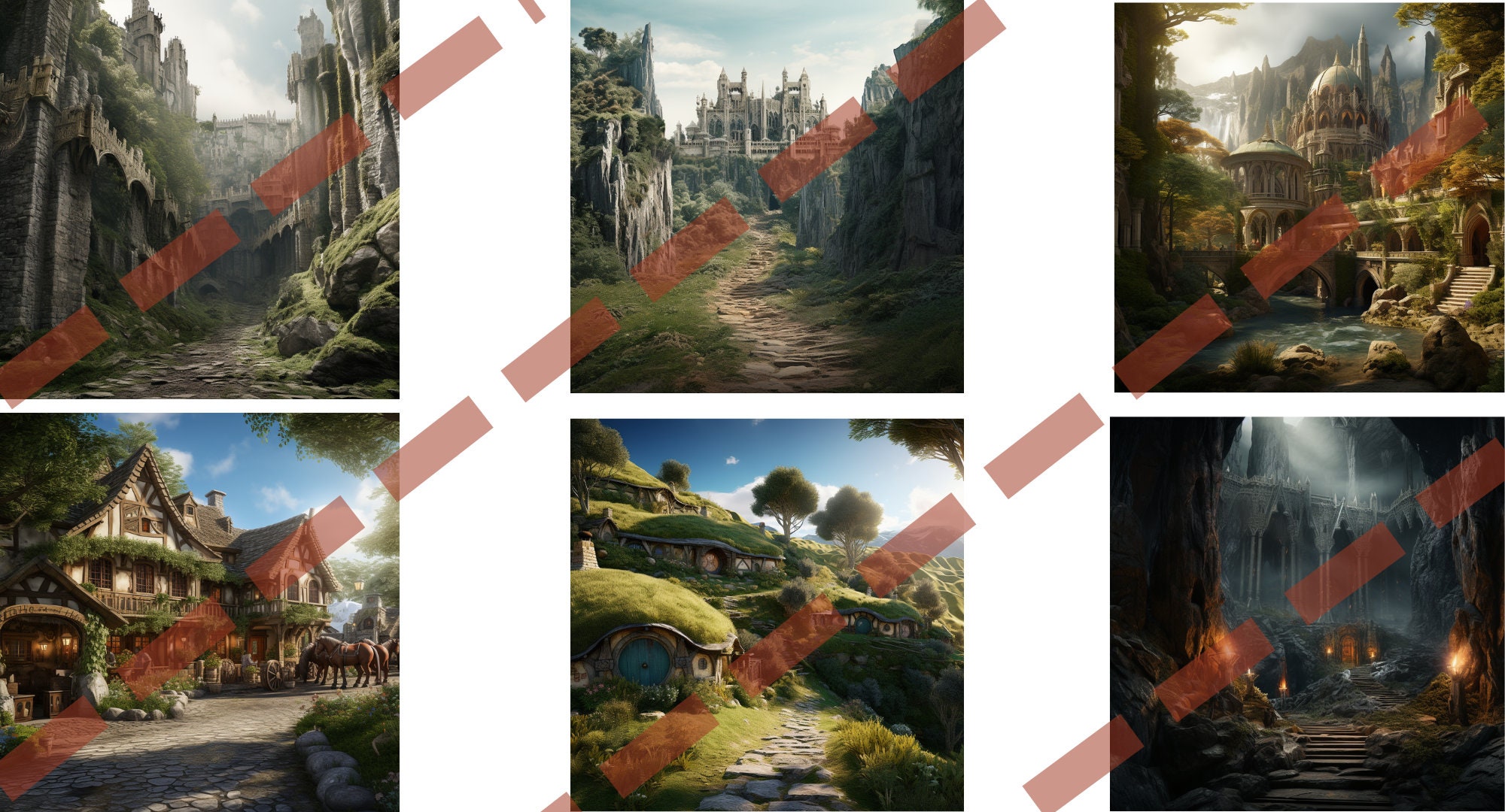 24 Middle-earth Inspired Backdrops | 1:1 Ratio | Fantasy Landscapes ...