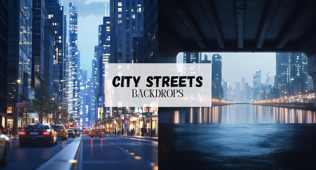 20 City Streets Backdrops | 1:1 Ratio | City Streets Backgrounds ...