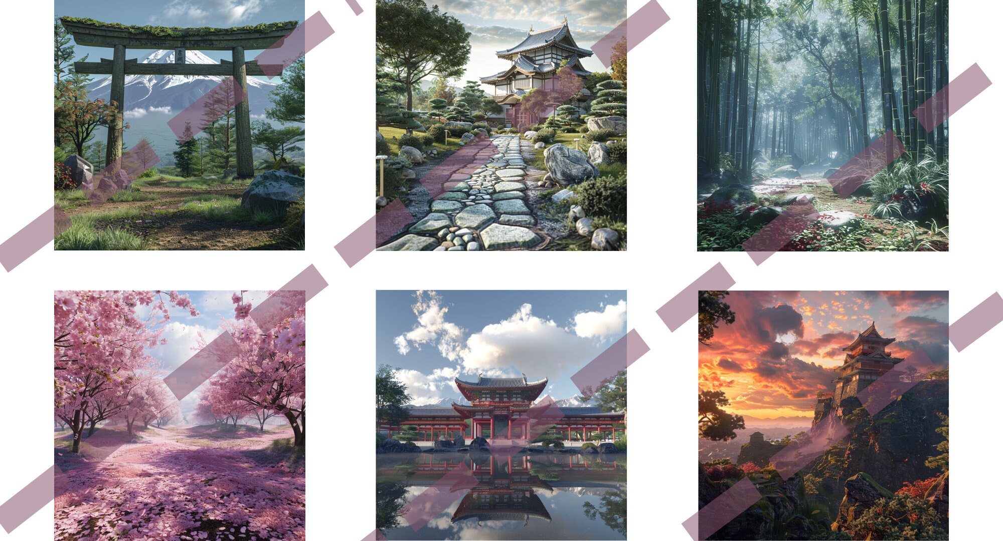 20 Samurai Era Backdrops | 1:1 Ratio | Feudal Japan Backgrounds ...