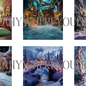 20 How the Grinch Stole Christmas Backdrops | 1:1 Ratio | Photoshop ...