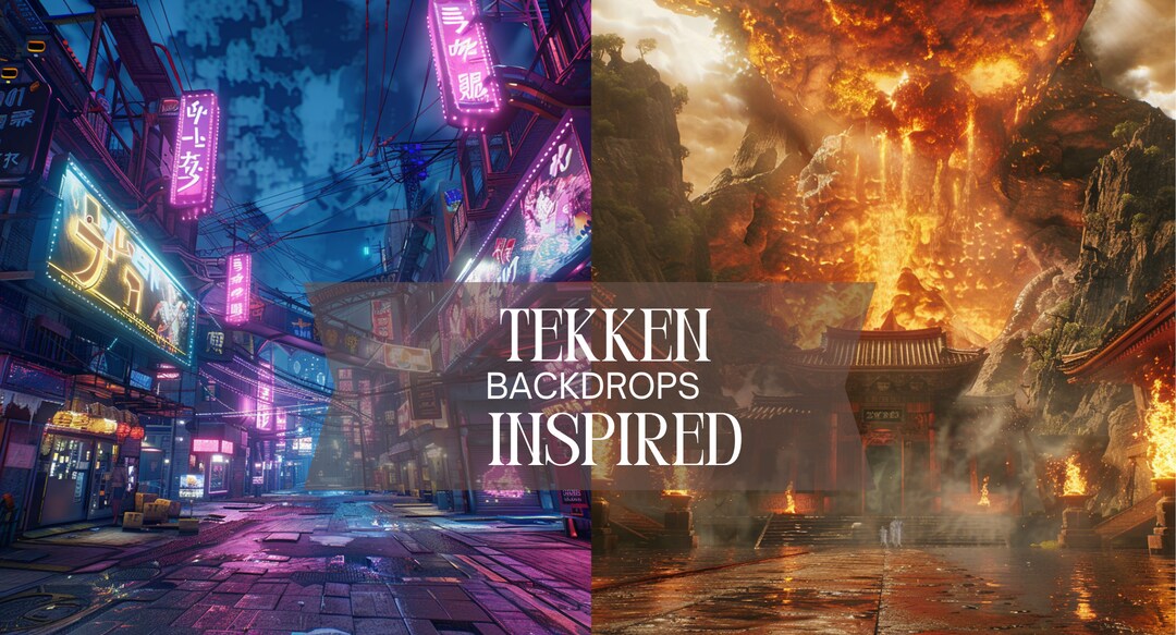 20 Fighting Game-inspired Backdrops | 1:1 Ratio | Martial Arts ...