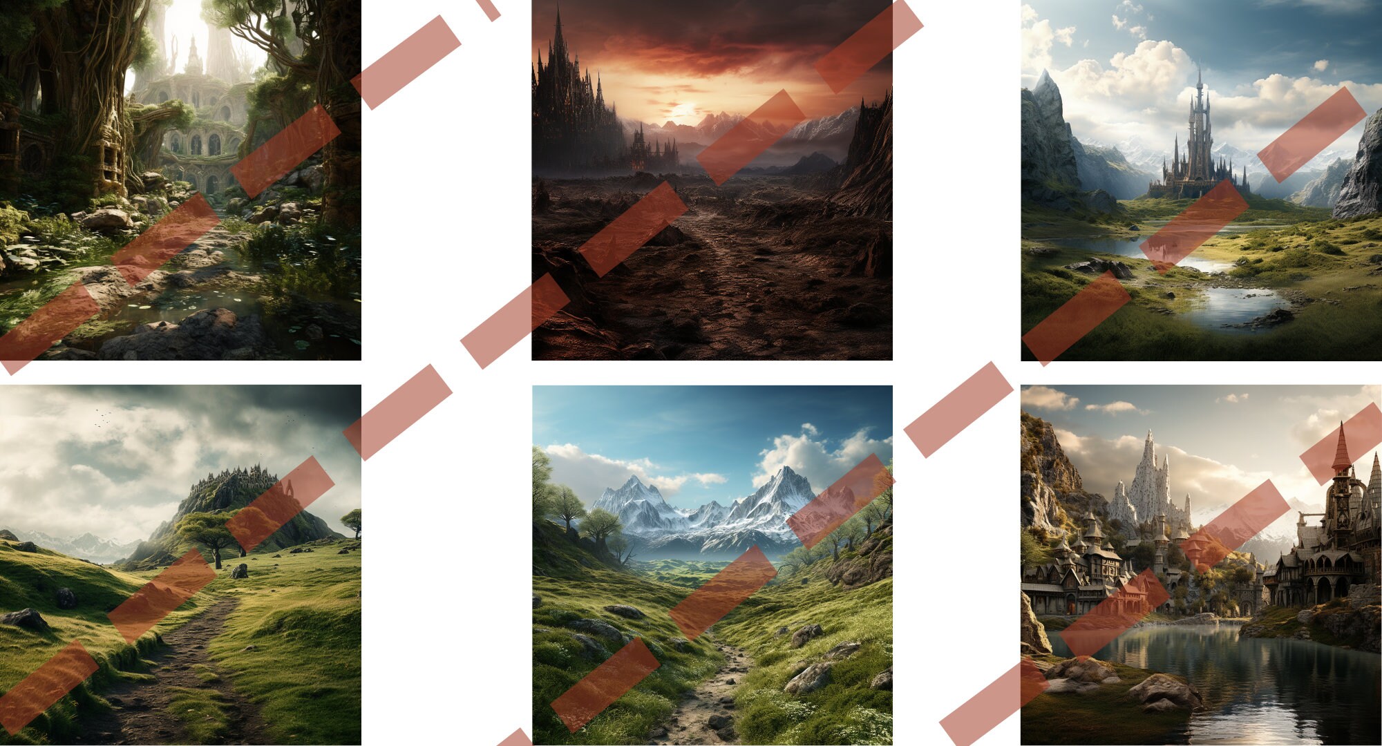 24 Middle-earth Inspired Backdrops | 1:1 Ratio | Fantasy Landscapes ...