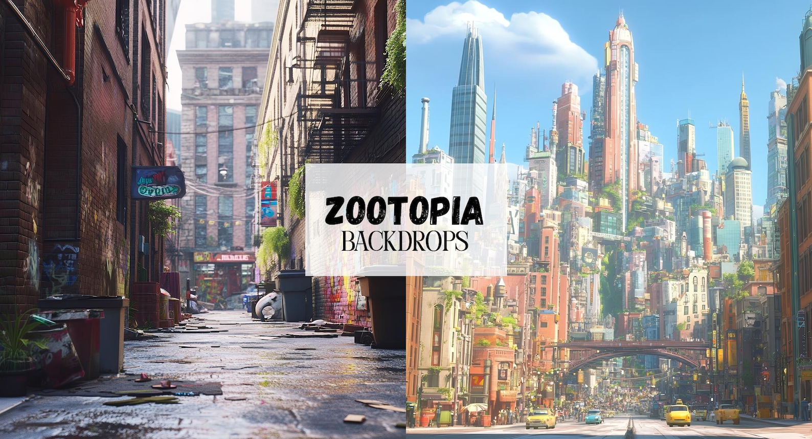 20 Zootopia Backdrops | 1:1 Ratio | Zootopia Backgrounds | Photoshop ...