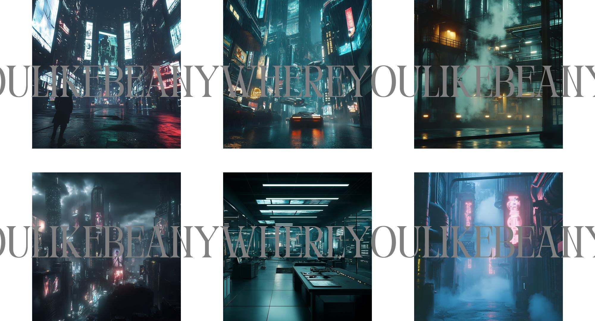 20 Blade Runner Inspired Backdrops | 1:1 Ratio | Cyberpunk City ...