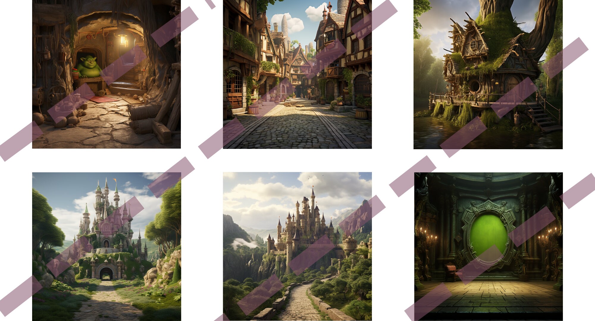 20 Swamp Monster Backdrops | 1:1 Ratio | Whimsical Kingdom Scenes ...