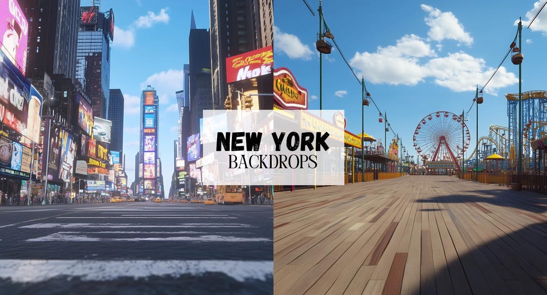 20 NYC Skyline Backdrops | 1:1 Ratio | Cityscape Backgrounds ...