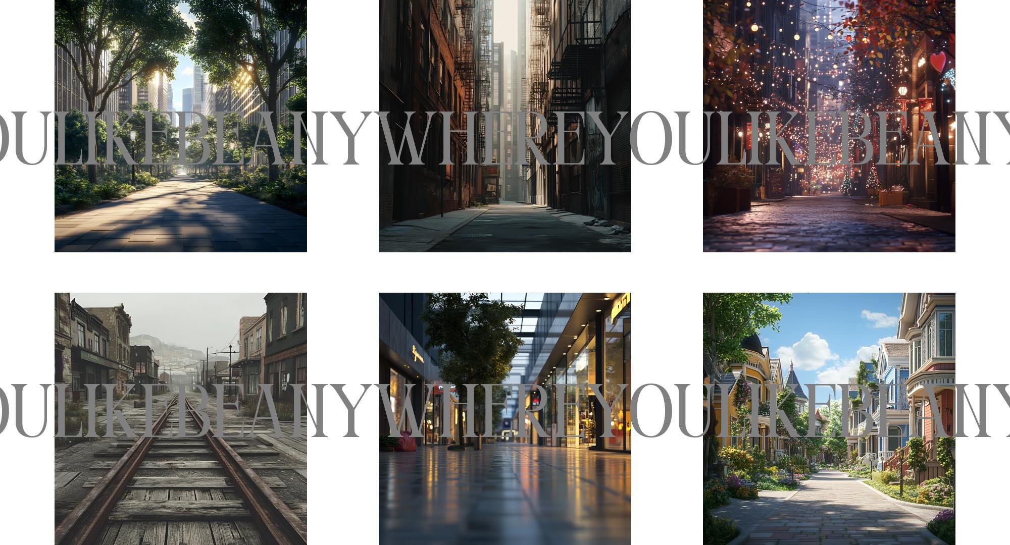 20 City Streets Backdrops | 1:1 Ratio | City Streets Backgrounds ...