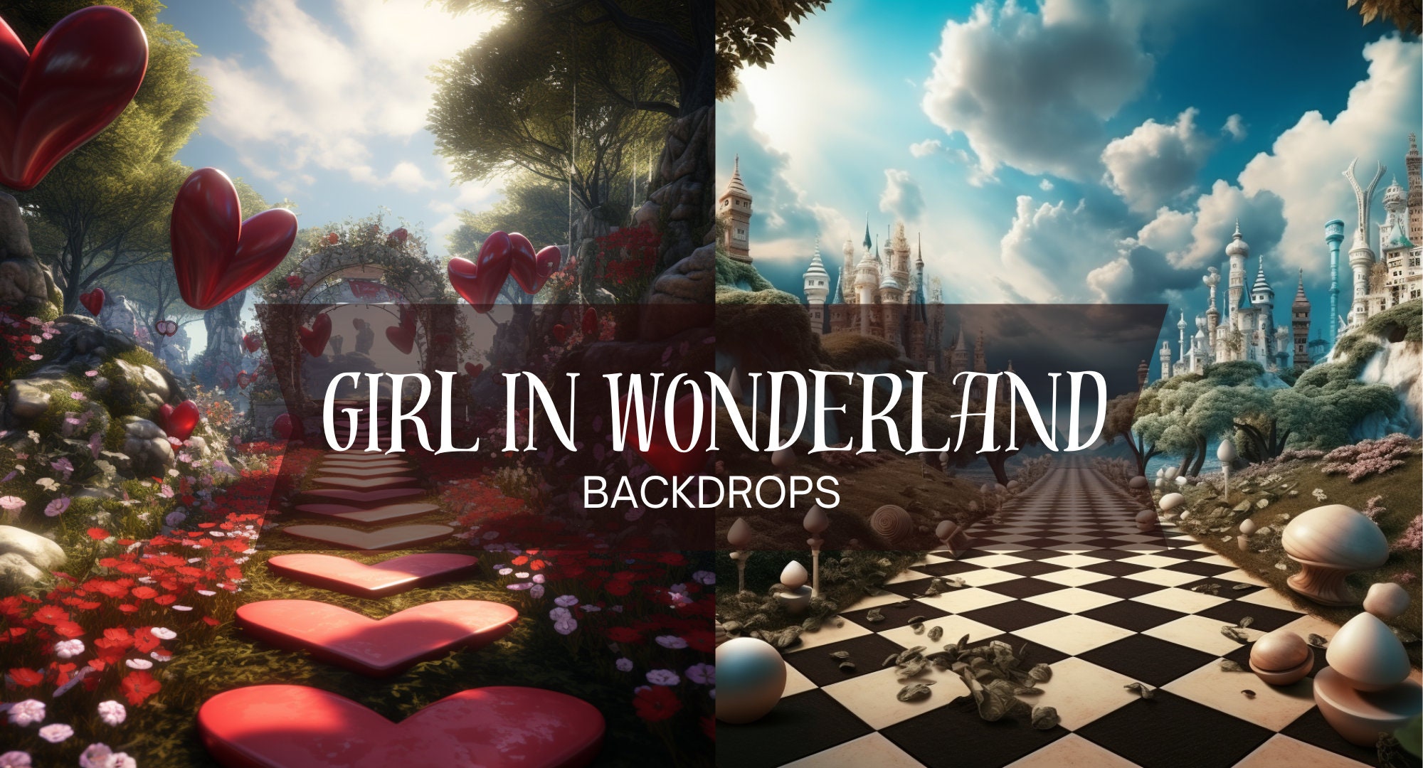 Alice in Wonderland Backdrops: Fantasy Digital Imagery (digital ...