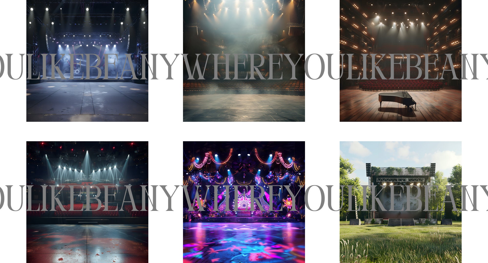 20 Concert Stage Backdrops | 1:1 Ratio | 'concert' Backgrounds ...