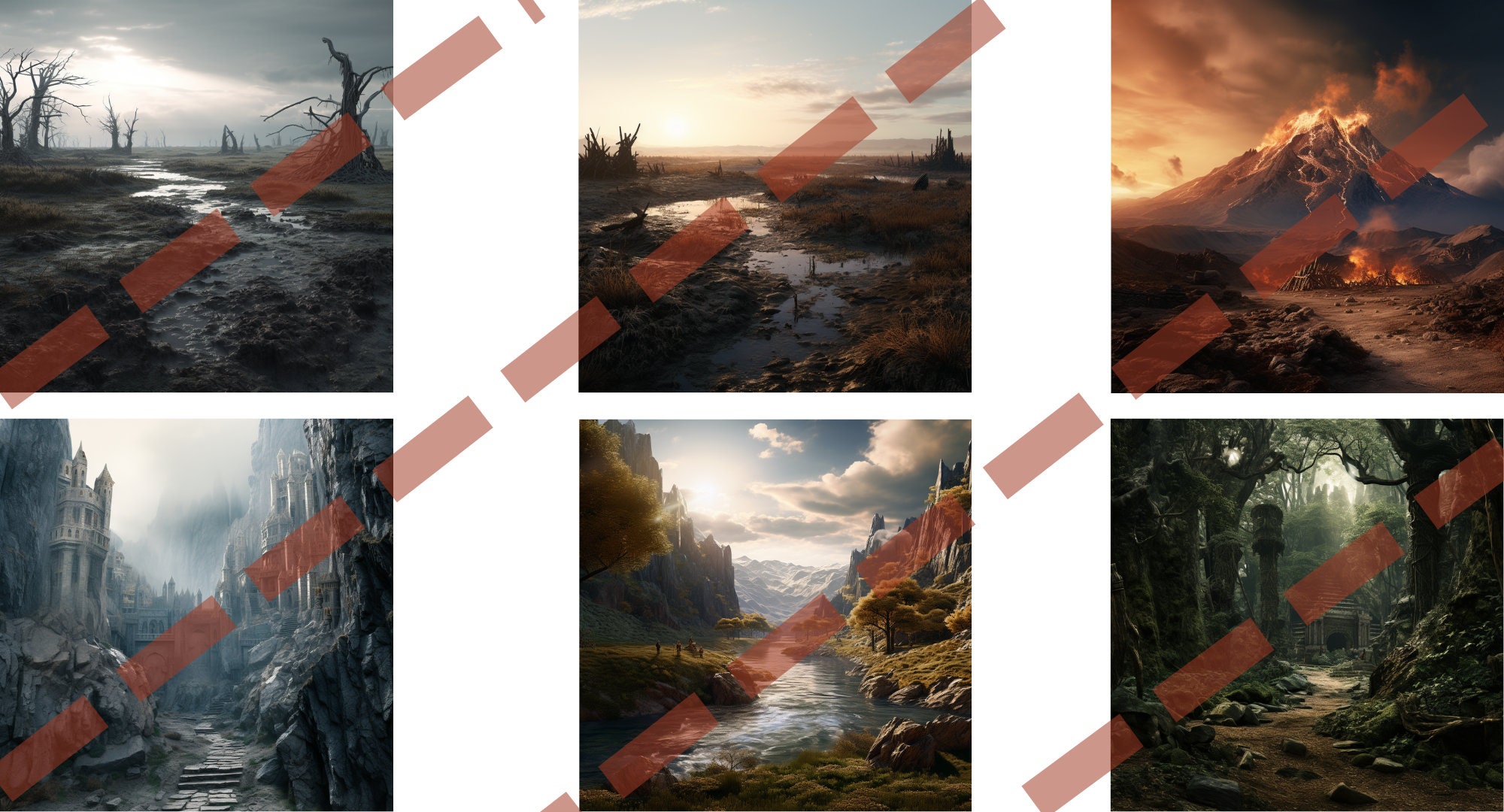 24 Middle-earth Inspired Backdrops | 1:1 Ratio | Fantasy Landscapes ...