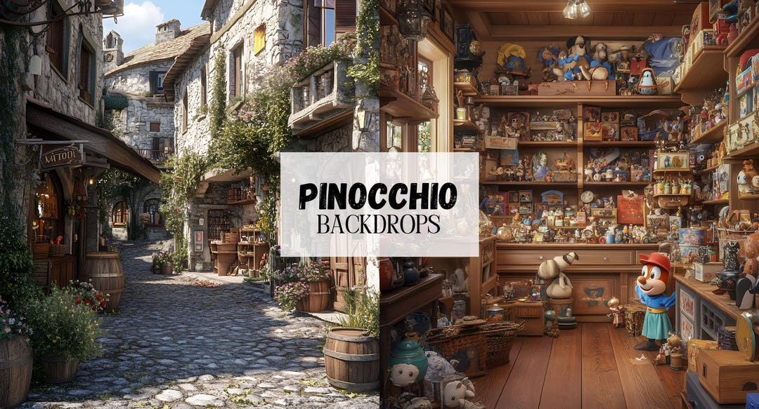 20 Pinocchio Backdrops 1:1 Ratio 'pinocchio' Backgrounds Photoshop ...