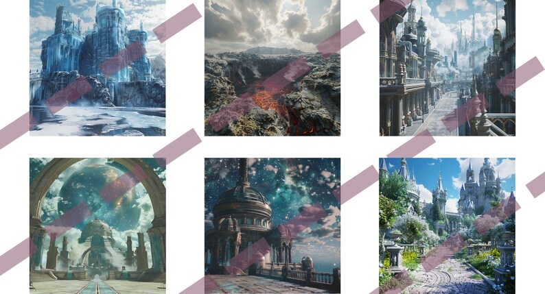 20 Epic Adventure Backdrops | 1:1 Ratio | Fantasy Game Backgrounds ...