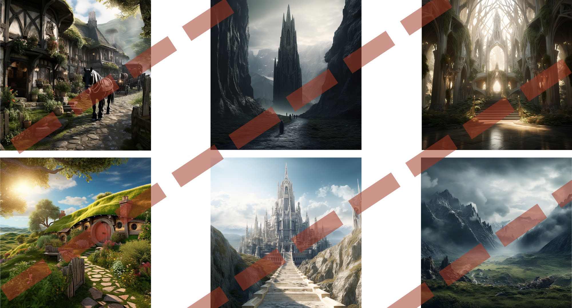 24 Middle-earth Inspired Backdrops | 1:1 Ratio | Fantasy Landscapes ...