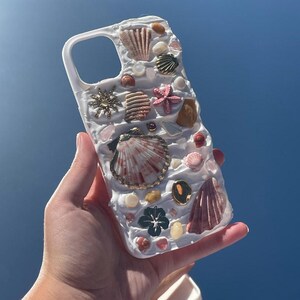 Handcrafted Natural Shell Phone Case | Unique Seashell Design | Custom ...