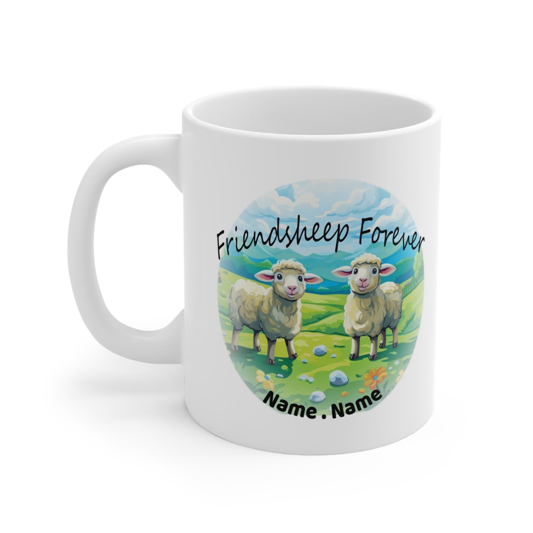 Personalized Name for 2 Friends, Friendsheep Forever, Friendship Gift ...