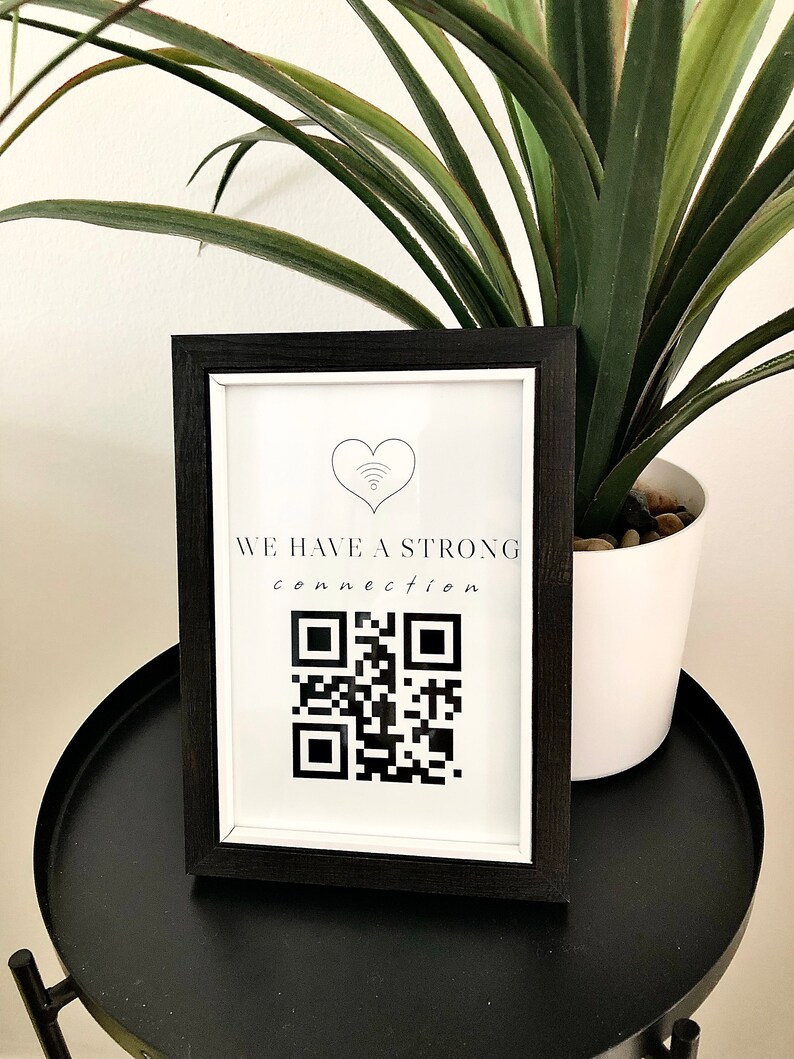 Wifi Sign Prints for Your Home QR Code, Password, Photo - Etsy
