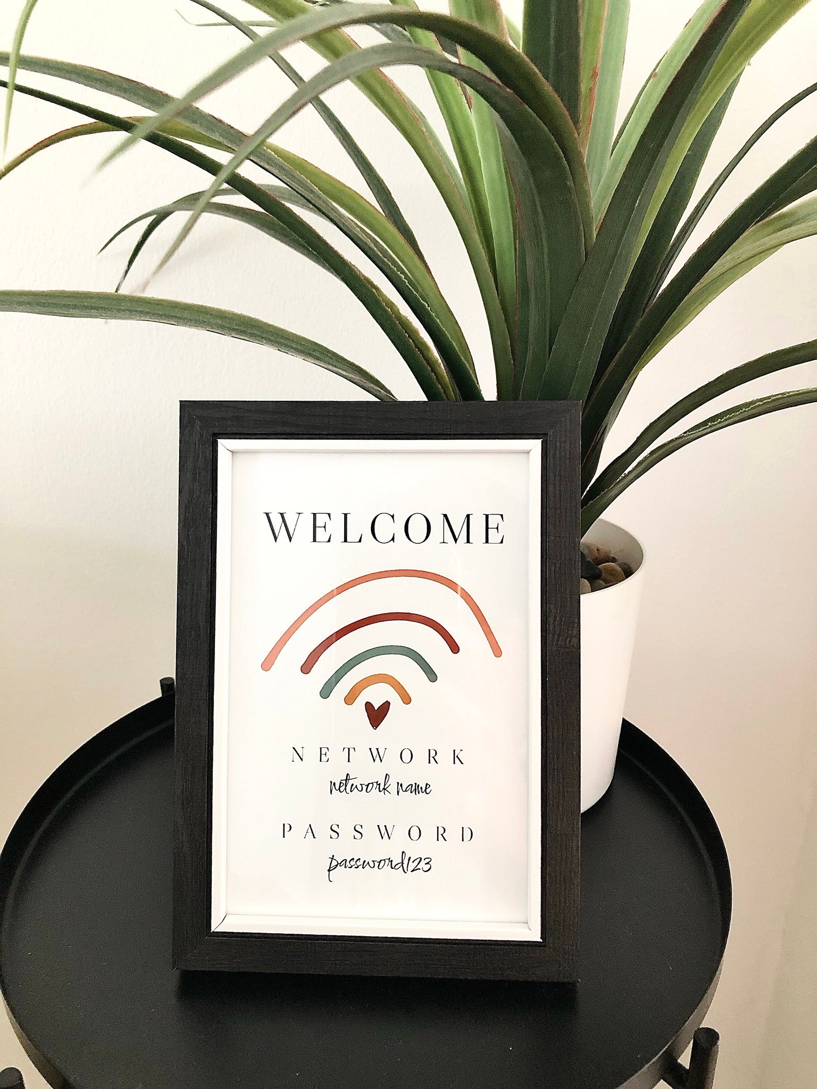 Wifi Sign Prints for Your Home QR Code, Password, Photo - Etsy