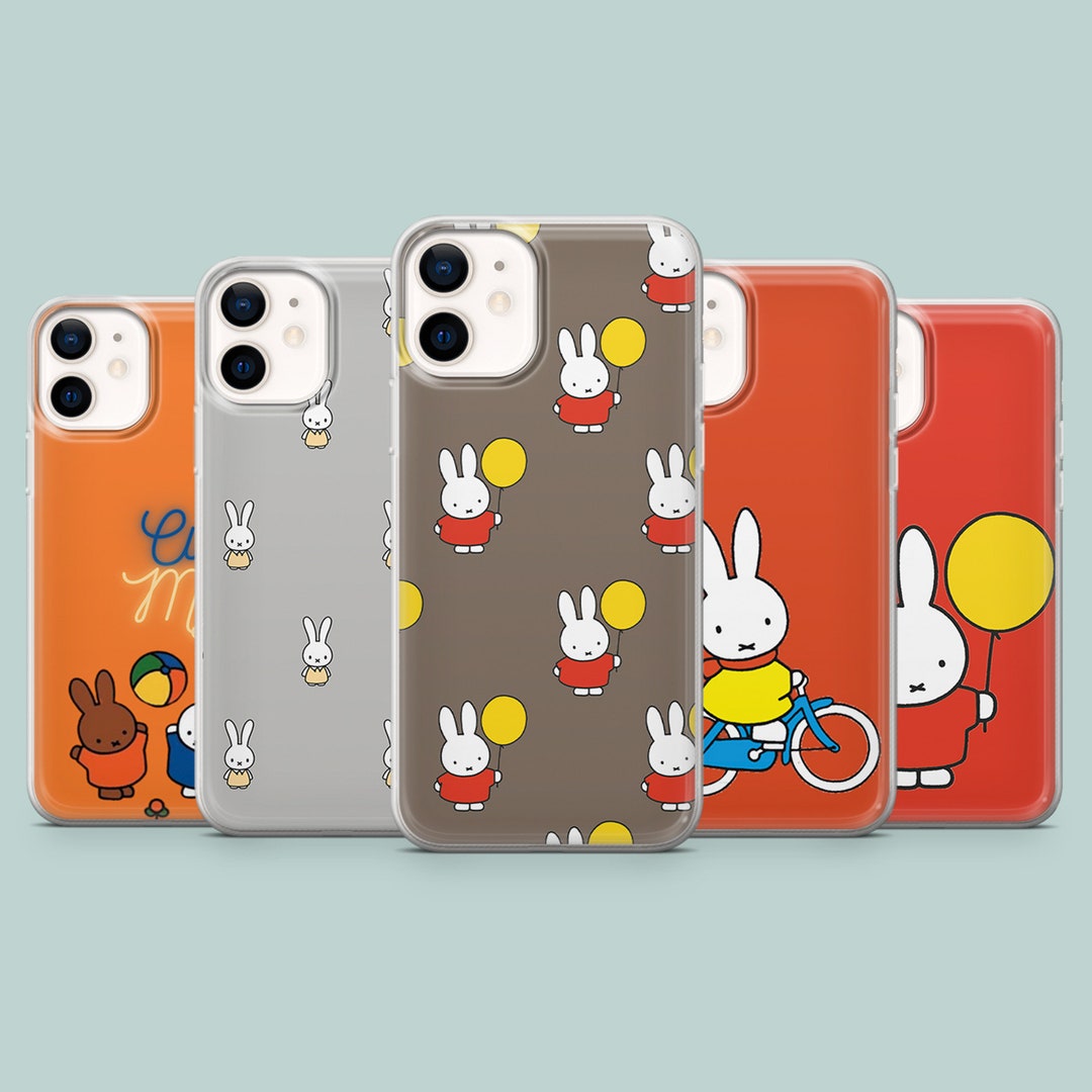 Miffy Phone Case Cute Miffy Cover for iPhone 16, 15, 14, 13, 12, 11 ...
