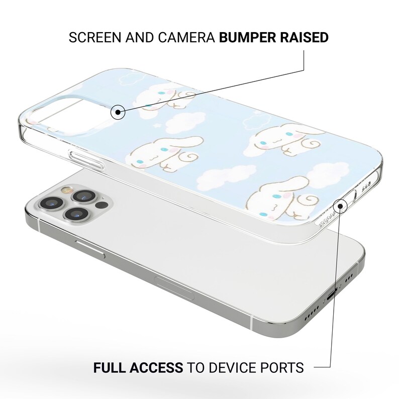 Cinnamoroll Phone Case Sanrio Cover for iPhone 15, 14, 13, 12, 11, Xr ...
