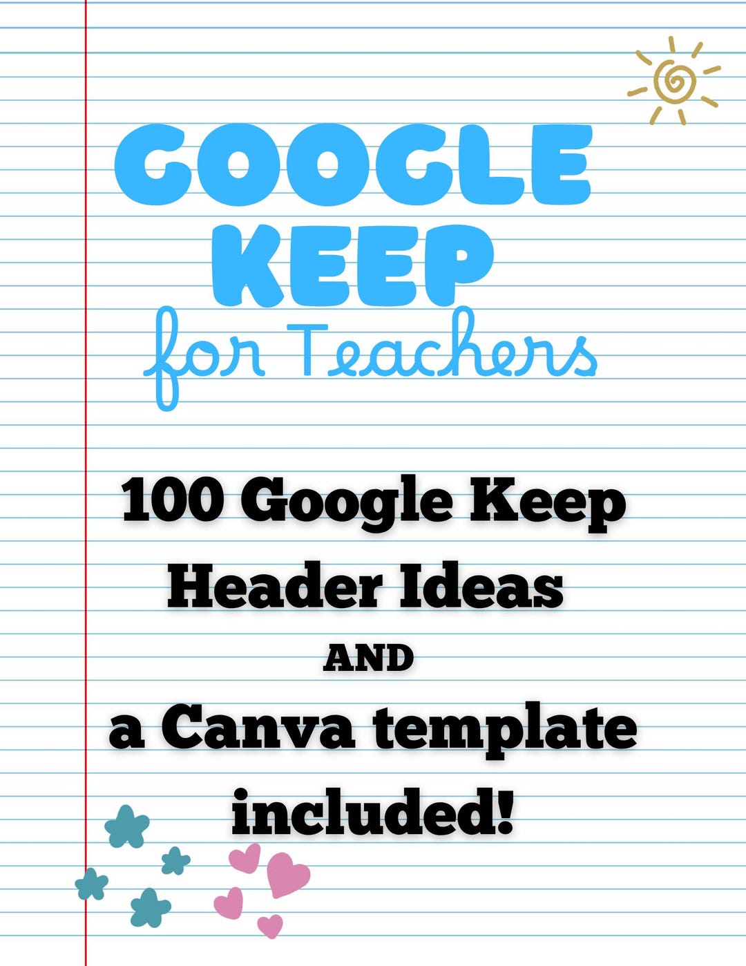 Google Keep Headers Template and Ideas for Busy Teachers - Etsy