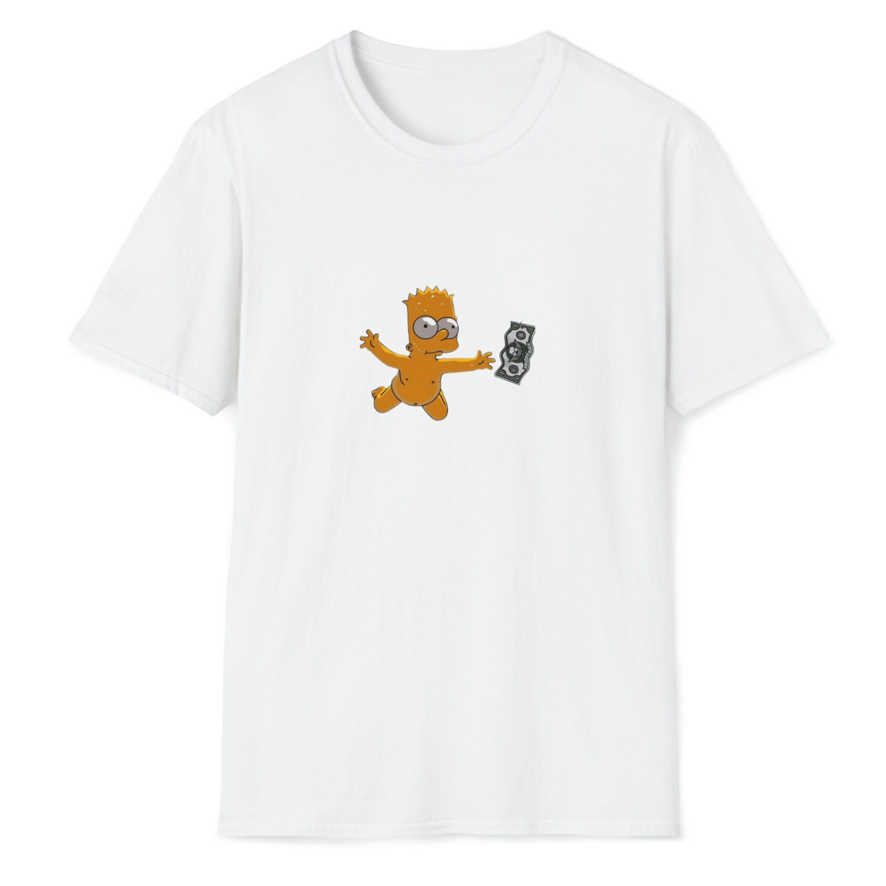Bart Simpson T-shirt Nirvana Dollar Bart Tries to Get the - Etsy