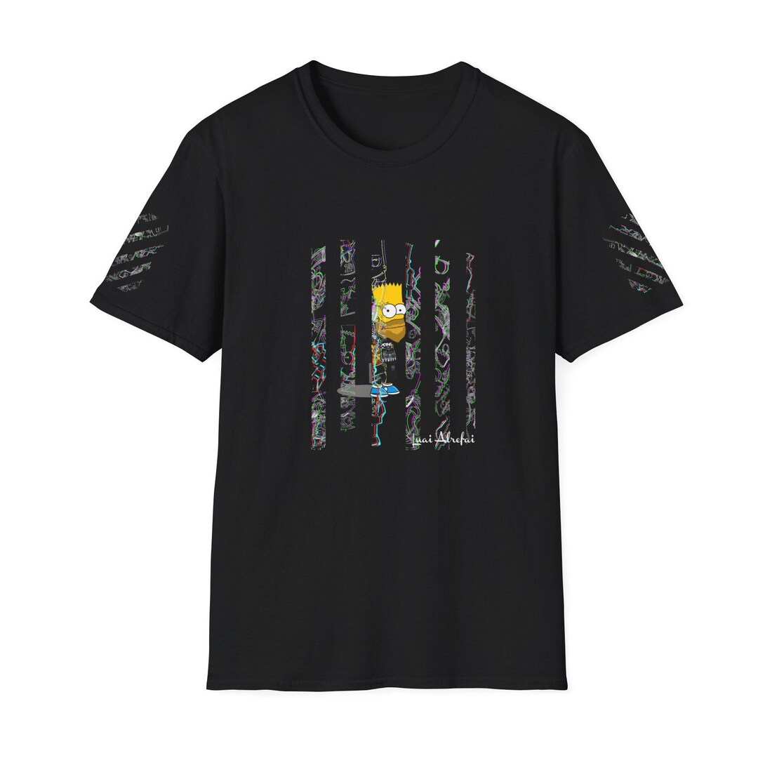 Bart Arrested in Prison Simpson T-shirt Funny Design American Tv Series ...