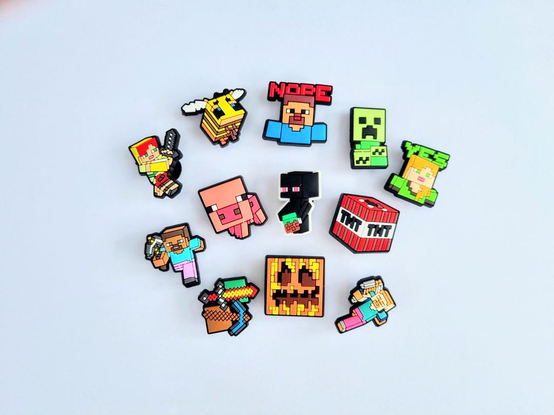 Minecraft Inspired Croc Shoe Charms - Etsy