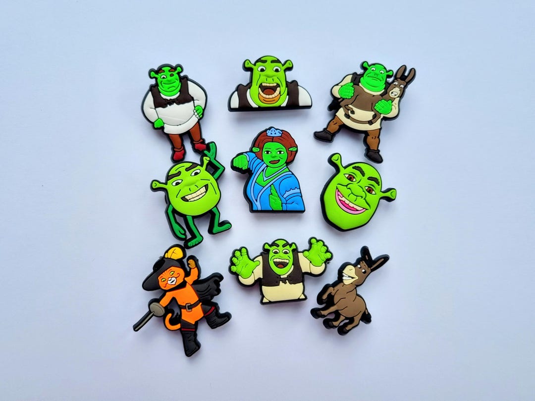 Shrek Inspired Croc Shoe Charms - Etsy
