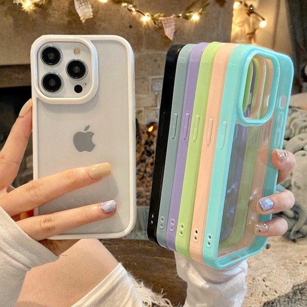 iPhone 12 Case Clear With Design - Etsy