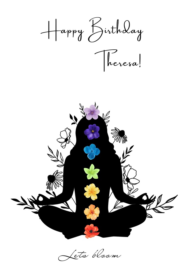 Lets Bloom - Chakras Birthday - Etsy