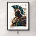 Odysseus Art Poster, Greek Mythology Decor, Warrior Wall Art Print ...
