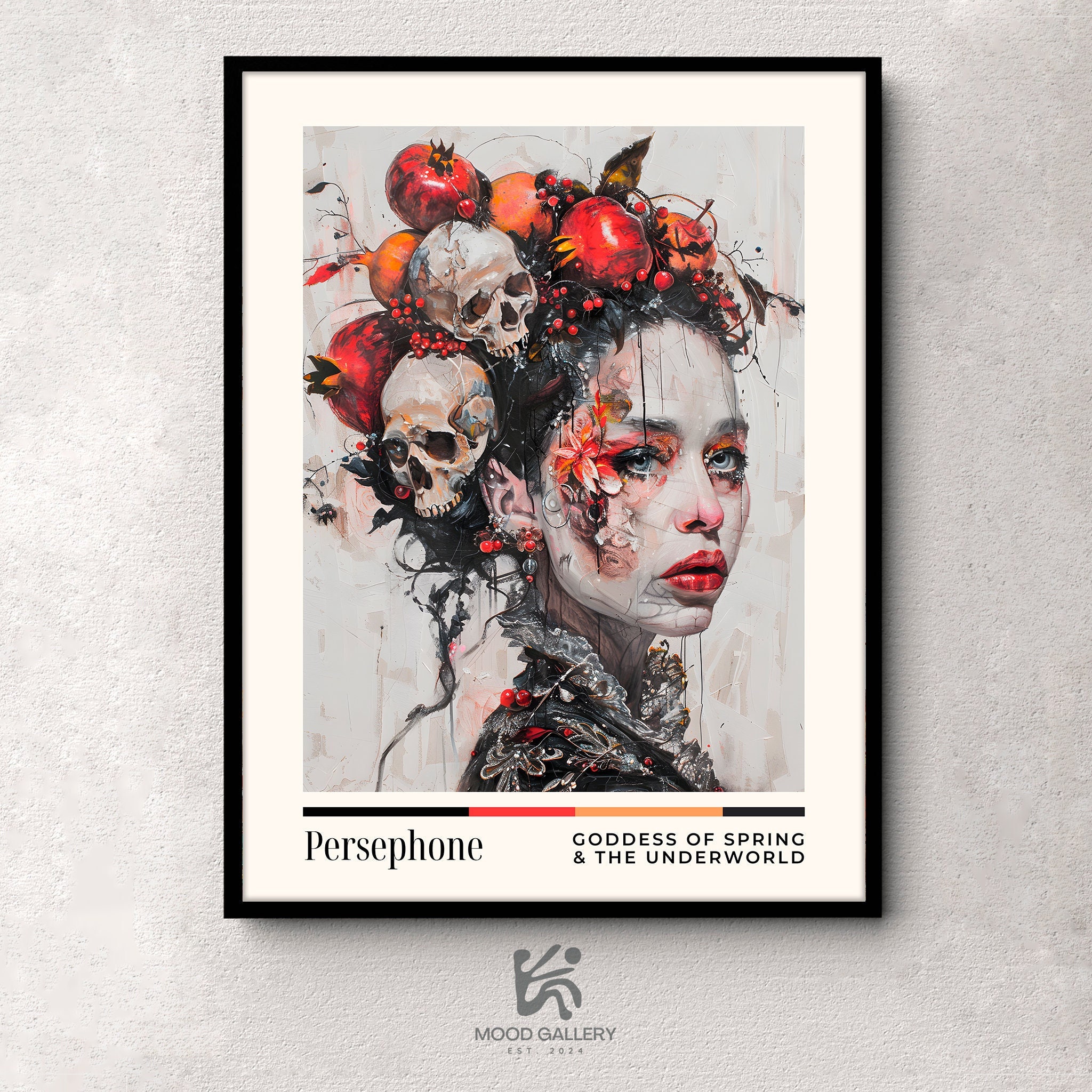 Persephone Greek Goddess Art Poster, Mythology Wall Decor, Mythical Art ...