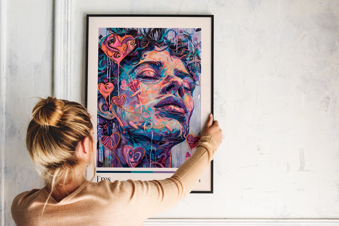 Eros Greek God Art Poster, Mythology Wall Decor, Mythical Art Print ...