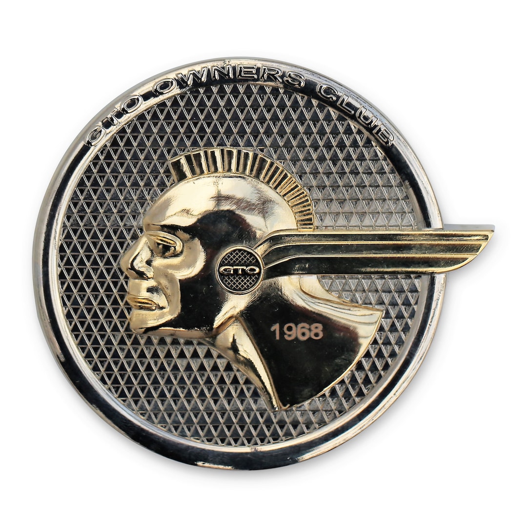 1967 Pontiac Gto Grille Badge - Etsy
