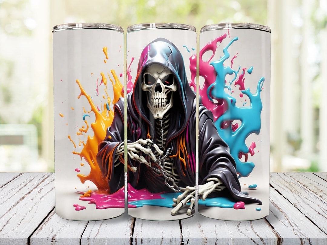 Graffiti Grim Reaper Tumbler Design Sublimation Designs - Etsy