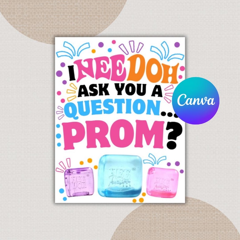 Needoh Promposal Poster | Printable Proposal Sign - Etsy