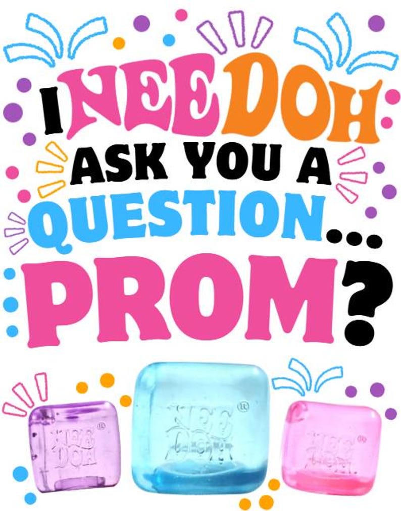Needoh Promposal Poster | Printable Proposal Sign - Etsy