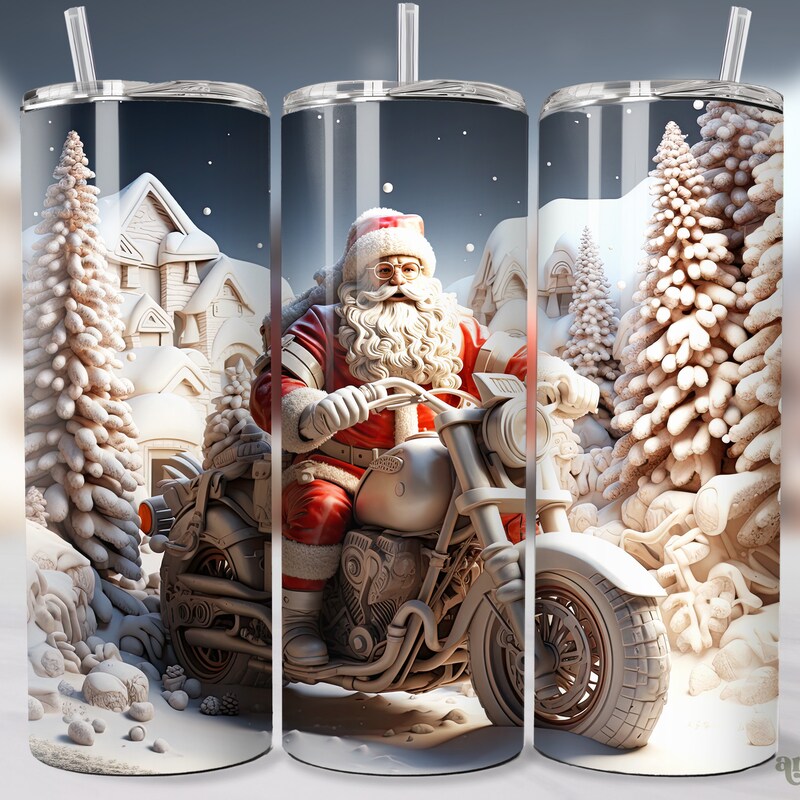 Harley Davidson Santa - Etsy