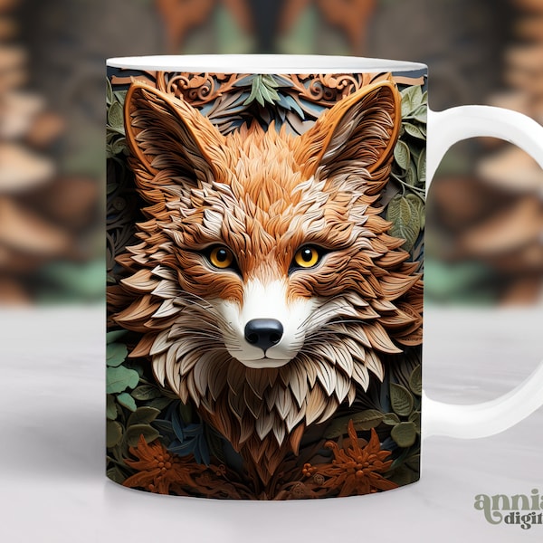 Fox Mug - Etsy