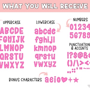 Neon Preppy Doodle Alphabet PNG, Bright Doodle Alpha Letters and ...