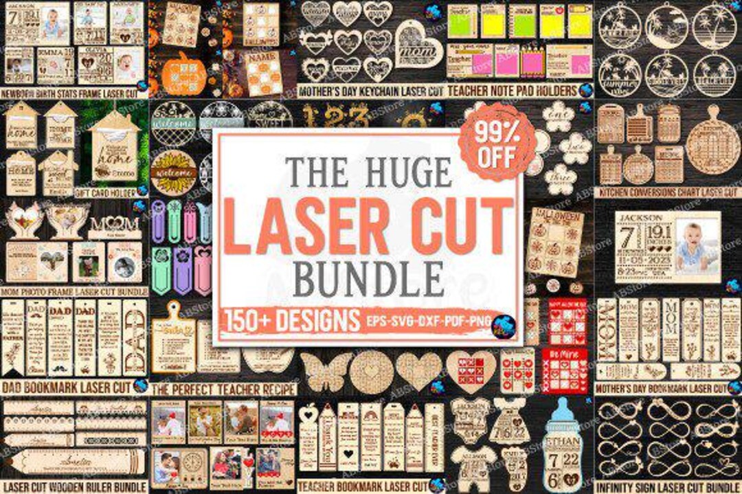Ultimate 3D Laser Cut Mega Bundle: SVG, CNC, Glowforge Files | Instant Download Craft Designs - Etsy