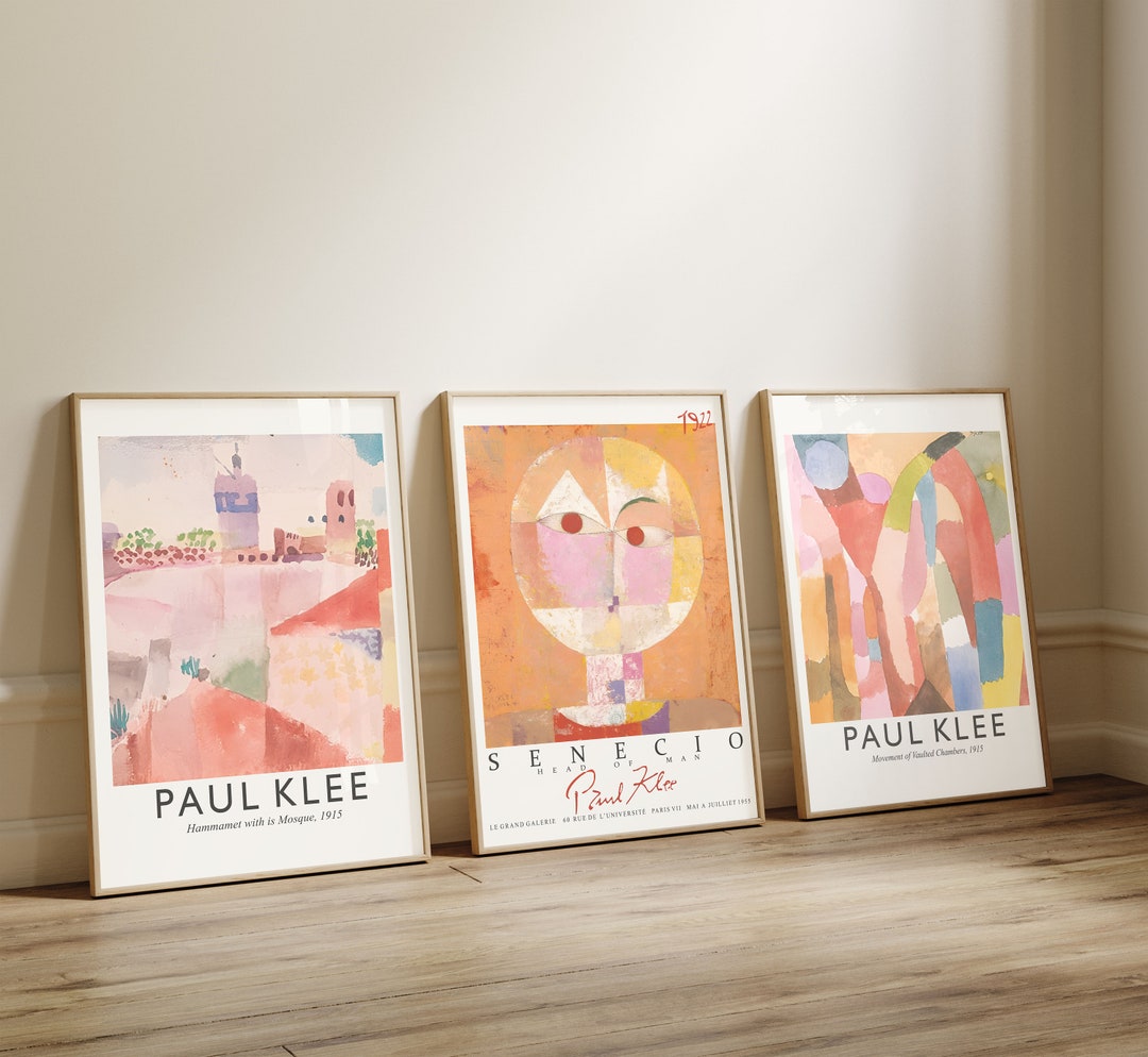 Paul Klee Print Set of 3, Gallery Wall Bundle, Contemporary Art Prints ...