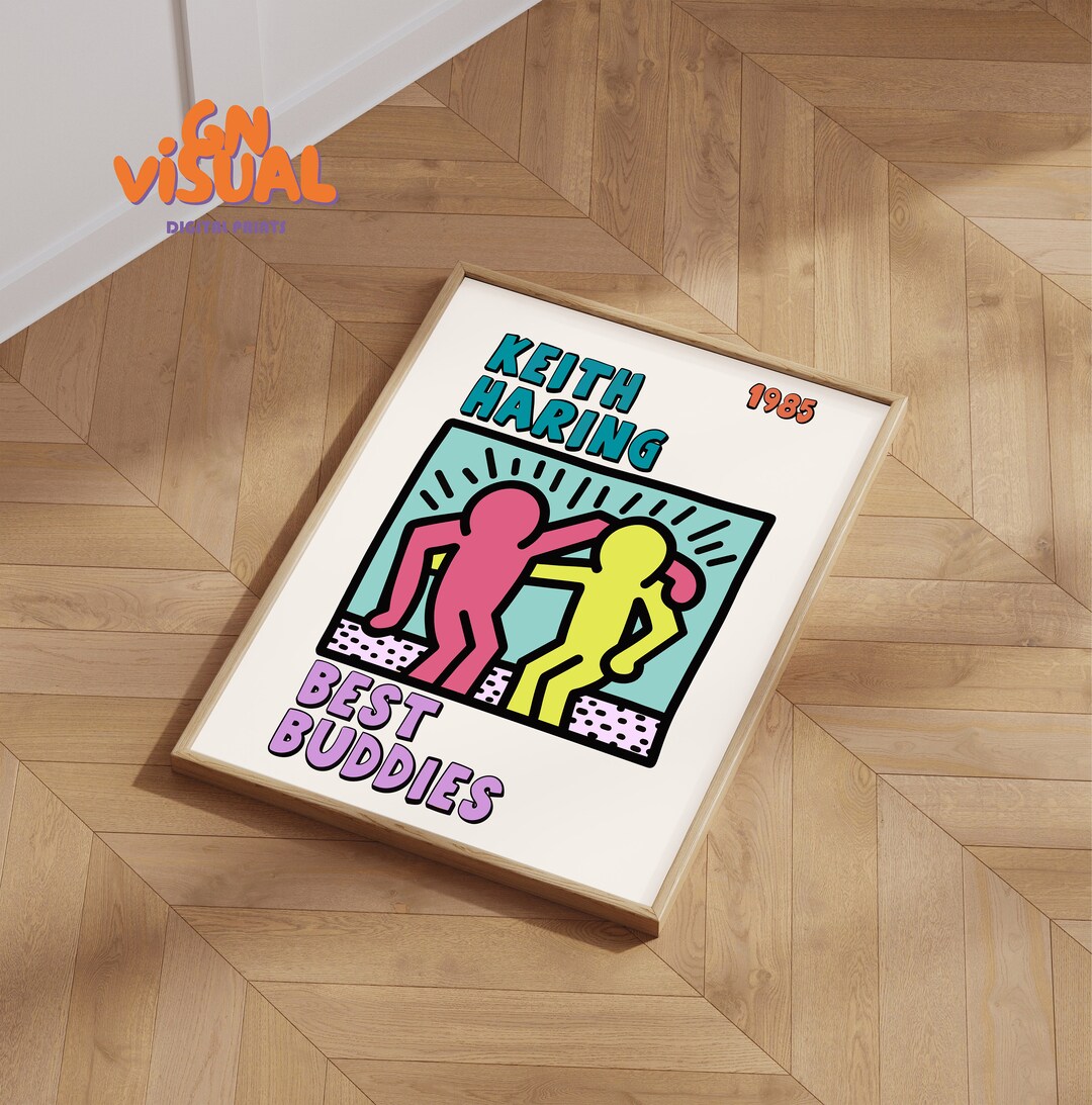 Keith Haring Print Gallery Wall Bundle Contemporary Art Prints Pop Art ...
