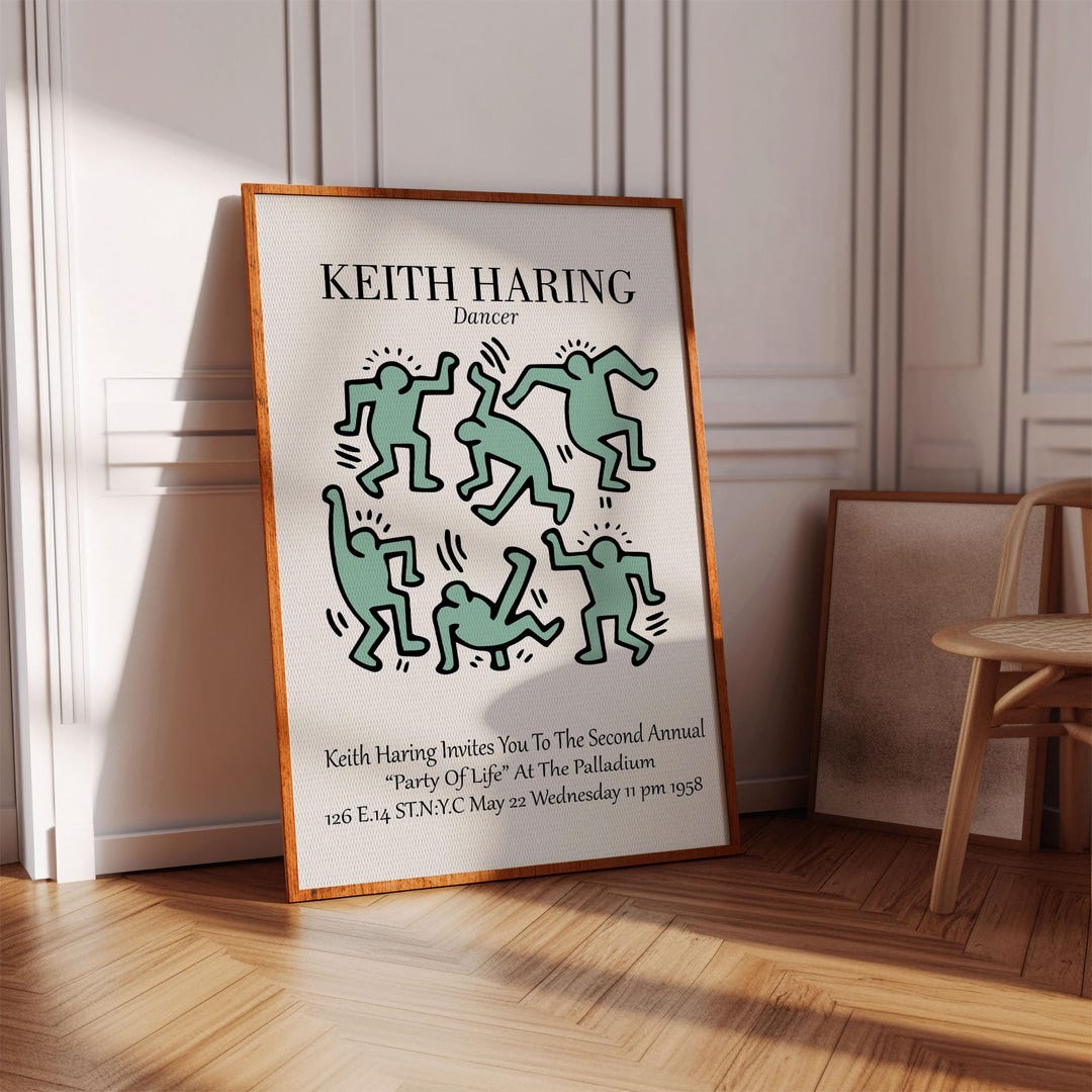 Keith Haring Dancer Print Keith Haring Print Gallery Wall Bundle ...