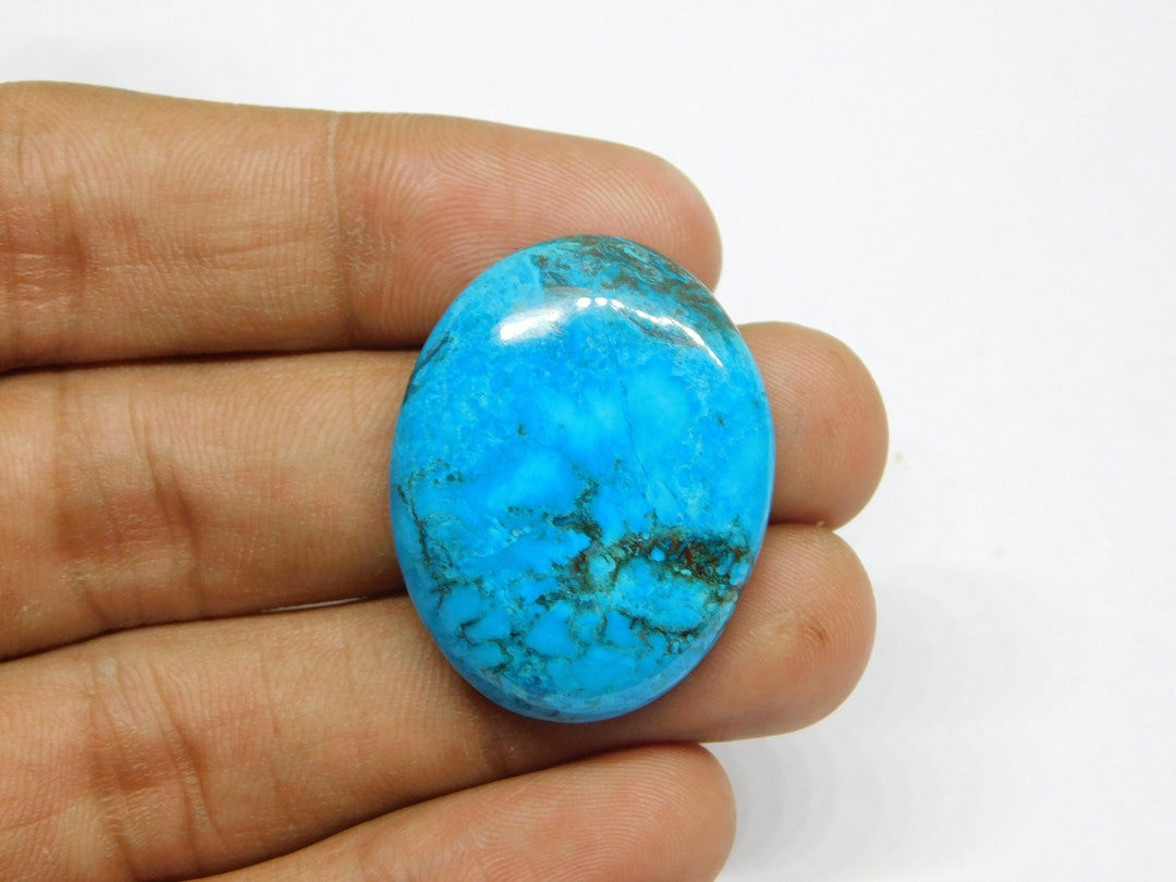 100% Amazing Stone Blue Turquoise Cabochon Jewelry Making Blue ...