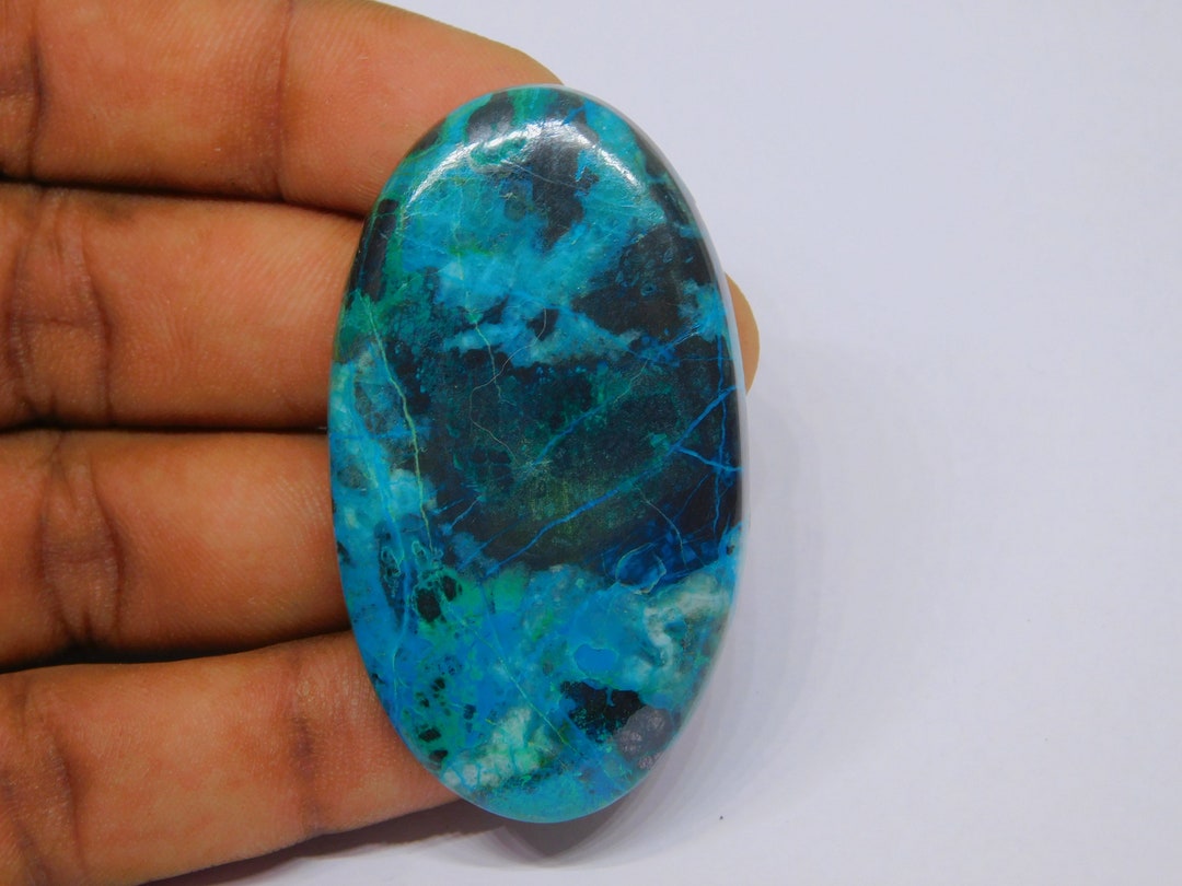 Attractive Chrysocolla Cabochon Gemstone, Semi Precious Chrysocolla ...