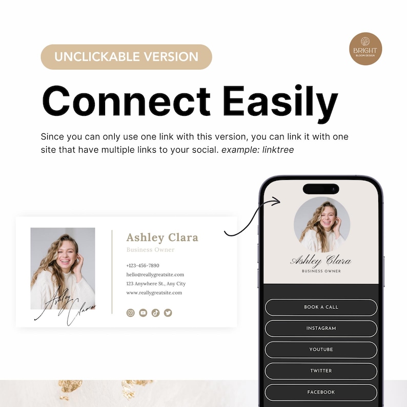 Clickable Email Signature Template: Professional Business Branding (gmail Template) - Etsy